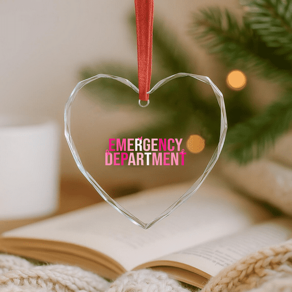 Emergency Department Emergency Room Nurse Breast Cancer Ornament Home ...