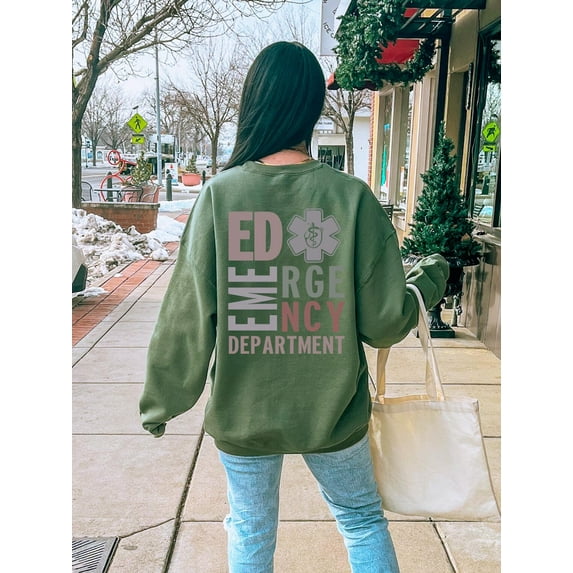 Emergency Department Sweatshirt Emergency Nurse Sweatshirt ER Nurse ...