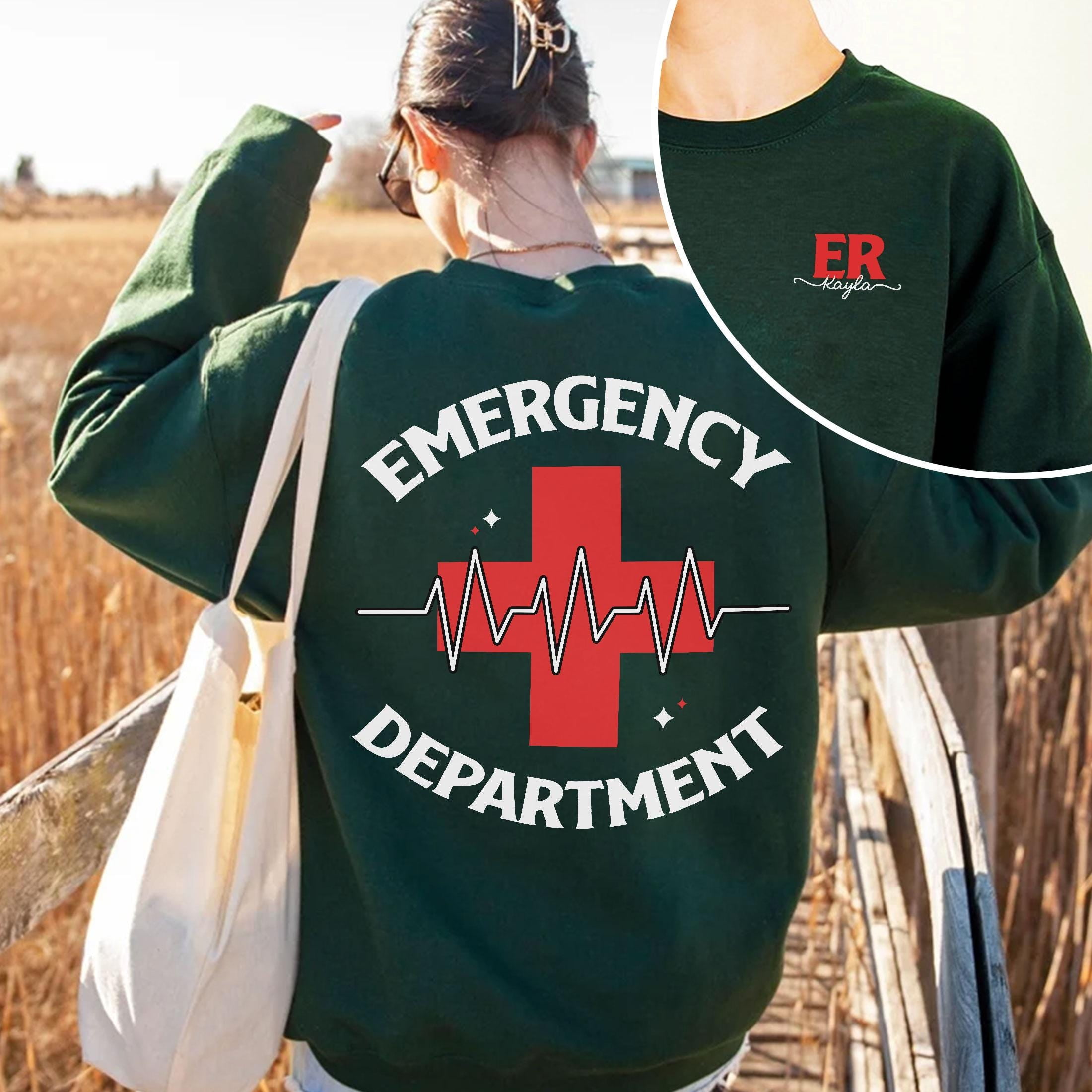 Emergency Department Sweatshirt, Emergency Room Tech , Er Nurse ...