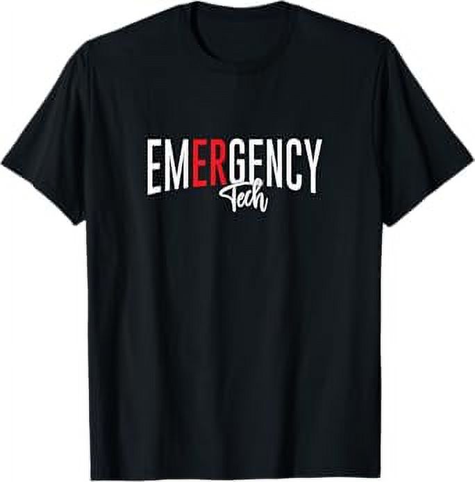 Emergency Department Tech ER Tech Emergency Room Nurse Tech T-Shirt ...