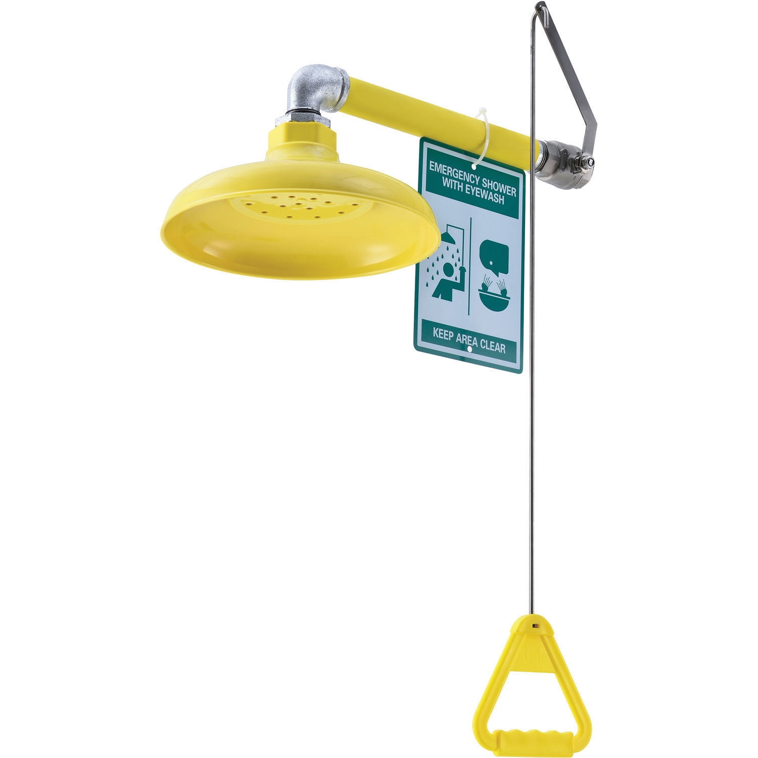 Global Industrial Emergency Drench Shower Horizontally Mounted ...