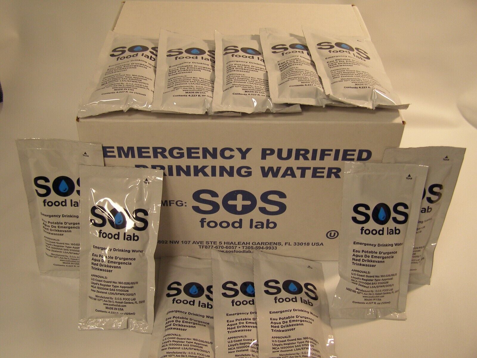 Emergency Drinking Water 96 Count Case (4.227 FL OZ.EA.) 48 Day ...