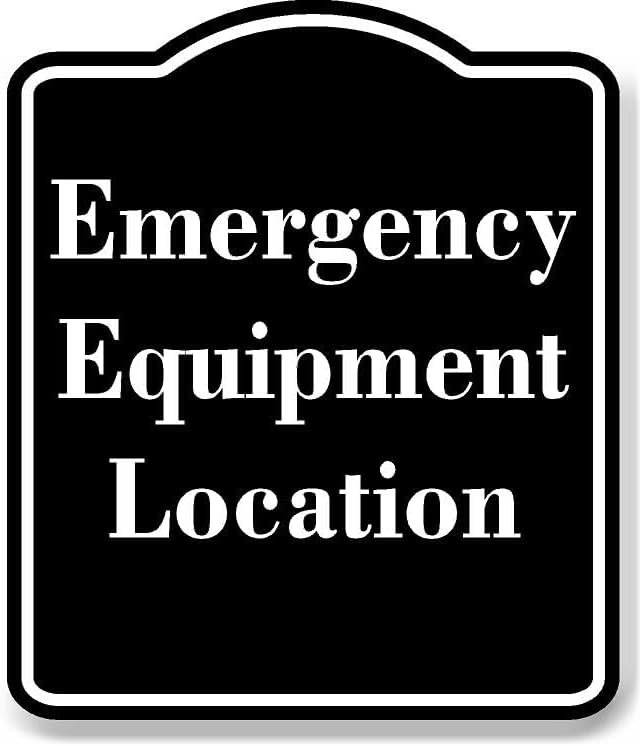 Emergency Equipment Location BLACK Aluminum Composite Sign Aluminum ...