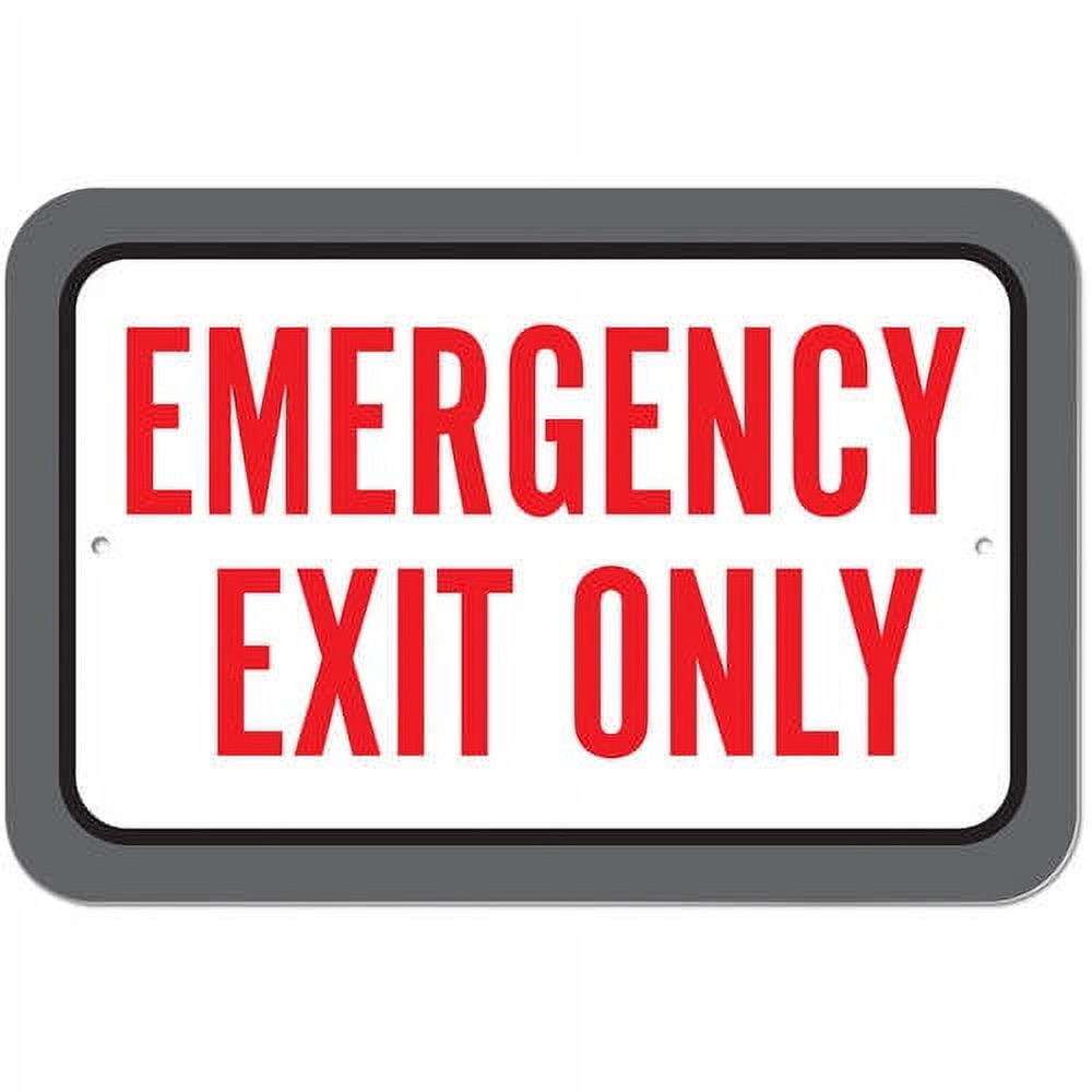 Emergency Exit Only Sign - Walmart.com