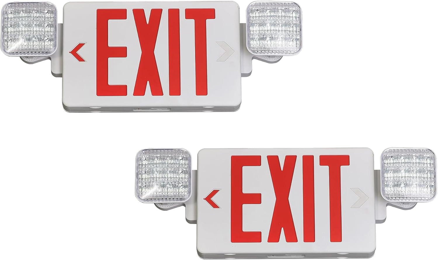 Emergency Exit Sign with LED Lights, Red Exit Sign with Battery Backup ...