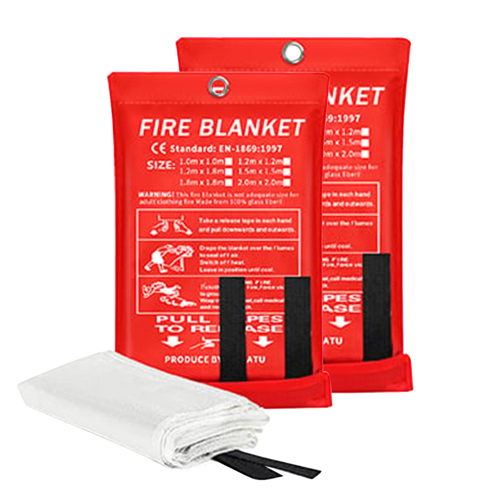 Emergency Fire Blanket, 1 PC Fire Extinguisher Blanket, Fire ...