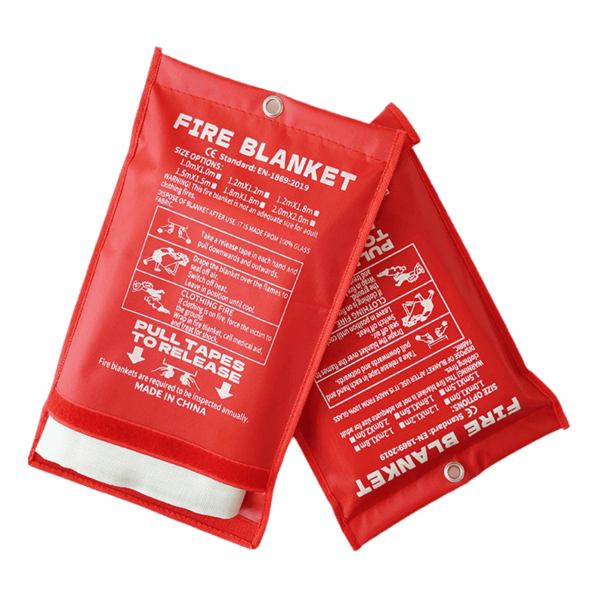 480 gram specification Emergency Fire Blanket 40x40 Inches Fiberglass ...