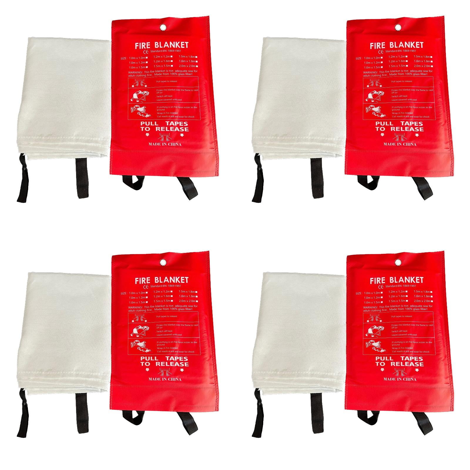 Emergency Fire Blanket Fire Suppression Blanket For Kitchen 40” X 40 ...