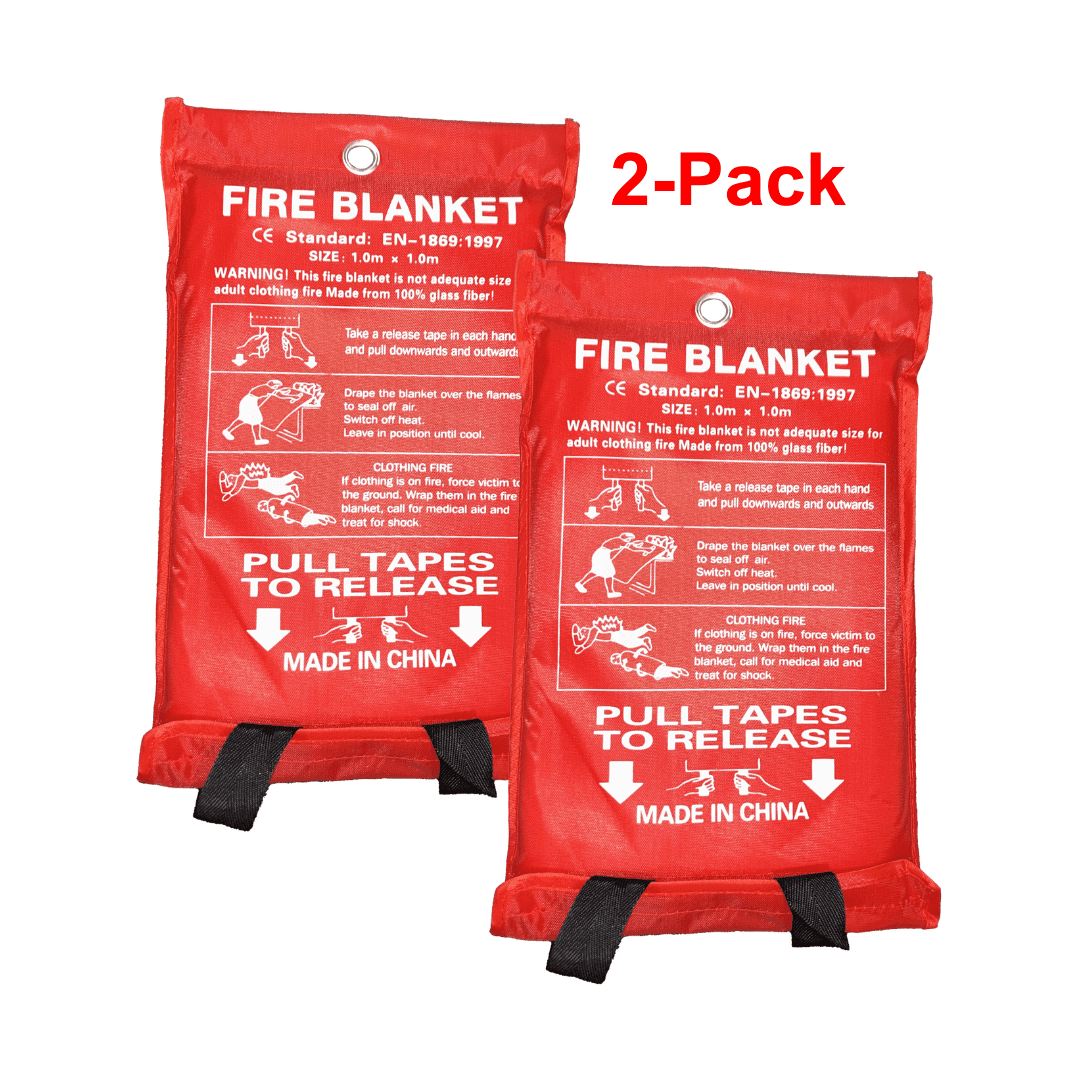 Emergency Fire Blankets for Home, Kitchen-Fiberglass Fireproof Blankets ...