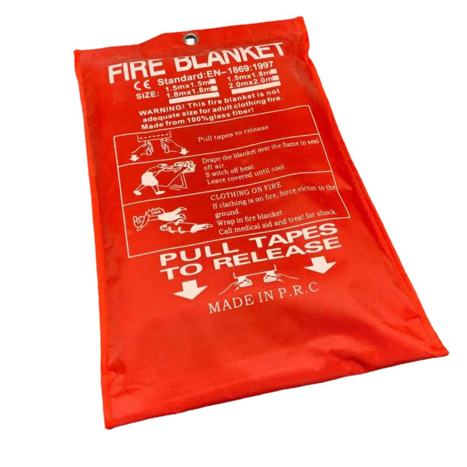 Emergency Fire Blankets for Home, Kitchen-Fiberglass Fireproof Blankets ...
