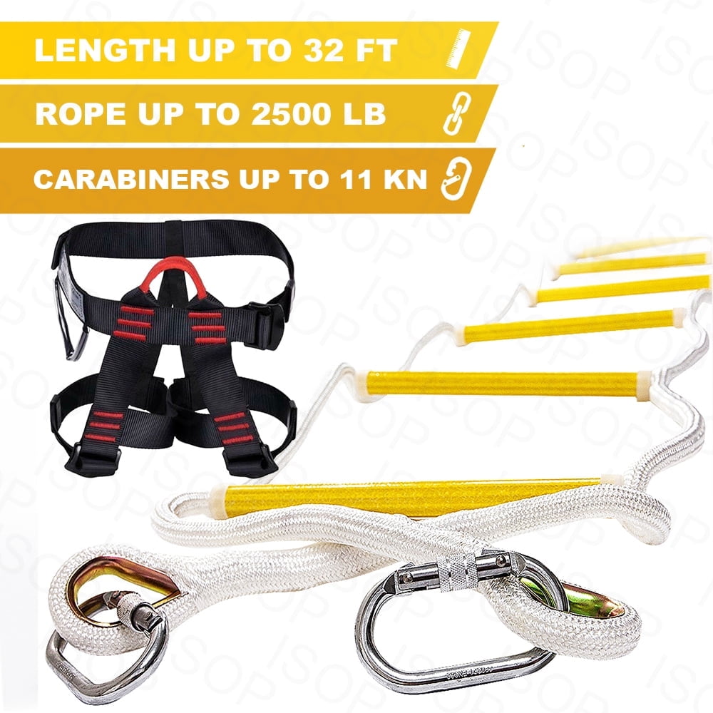 Emergency Fire Escape Rope ladder 3 - 4 Story Homes 32 ft (10m ...