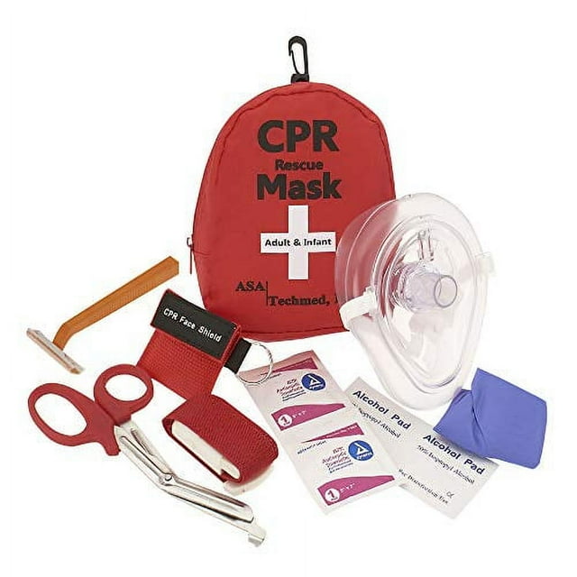 Walmart First Aid Kit - CPR Mask, Resuscitator, EMT Shears, Tourniquet ...