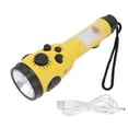 Emergency Flashlight Portable Rechargeable Hand Cranked Multifunctional ...