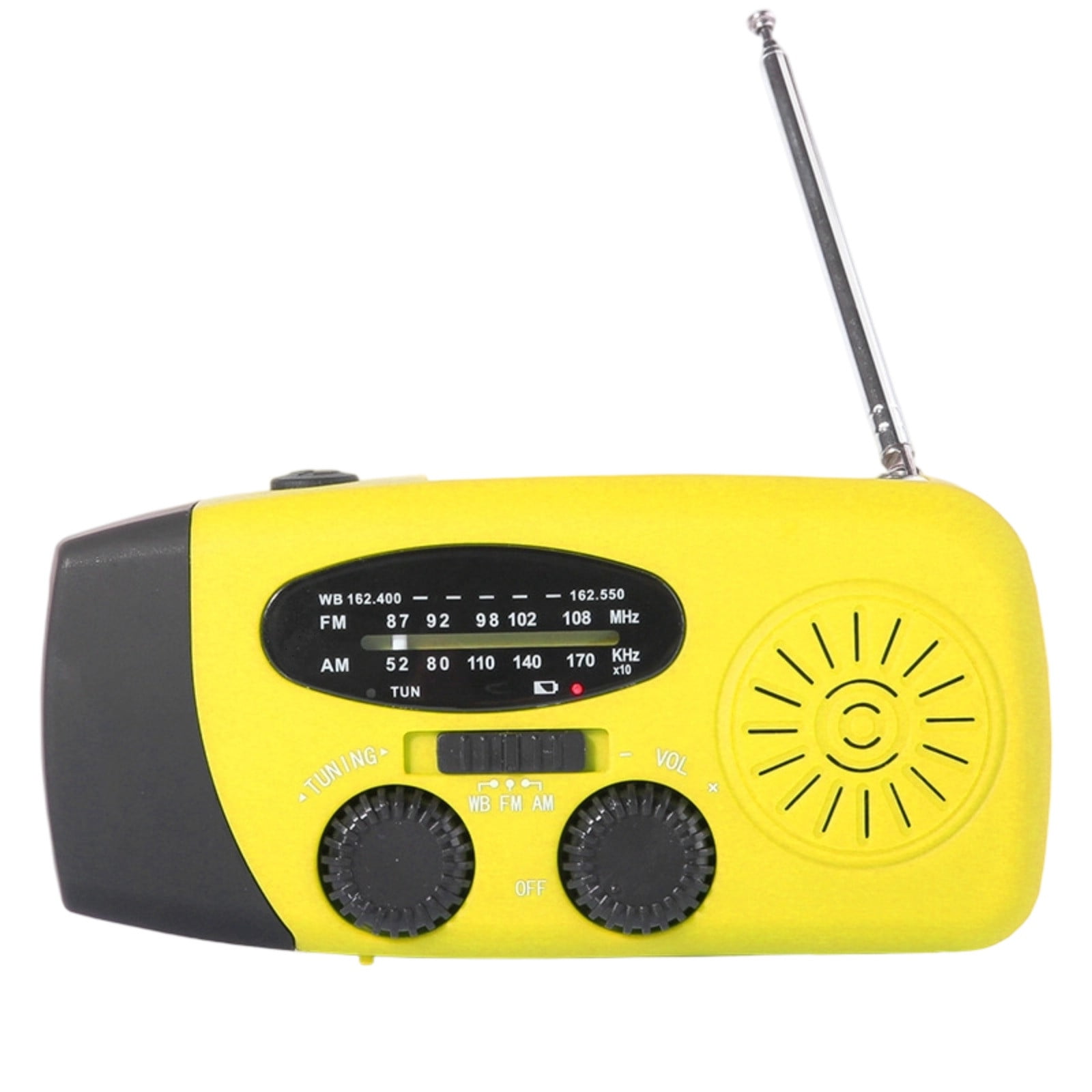 Emergency Hand Crank Radio,1200mWh AM/FM/NOAA Solar Radio with LED And ...