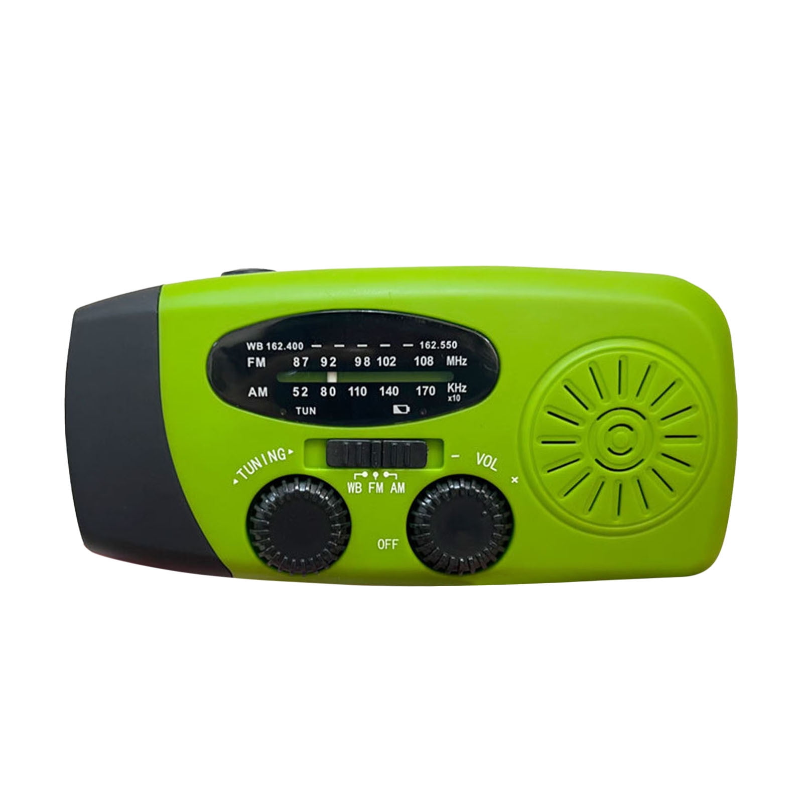 Emergency Hand Crank Radio with LED Flashlight for Emergency, AM/FM/WB ...