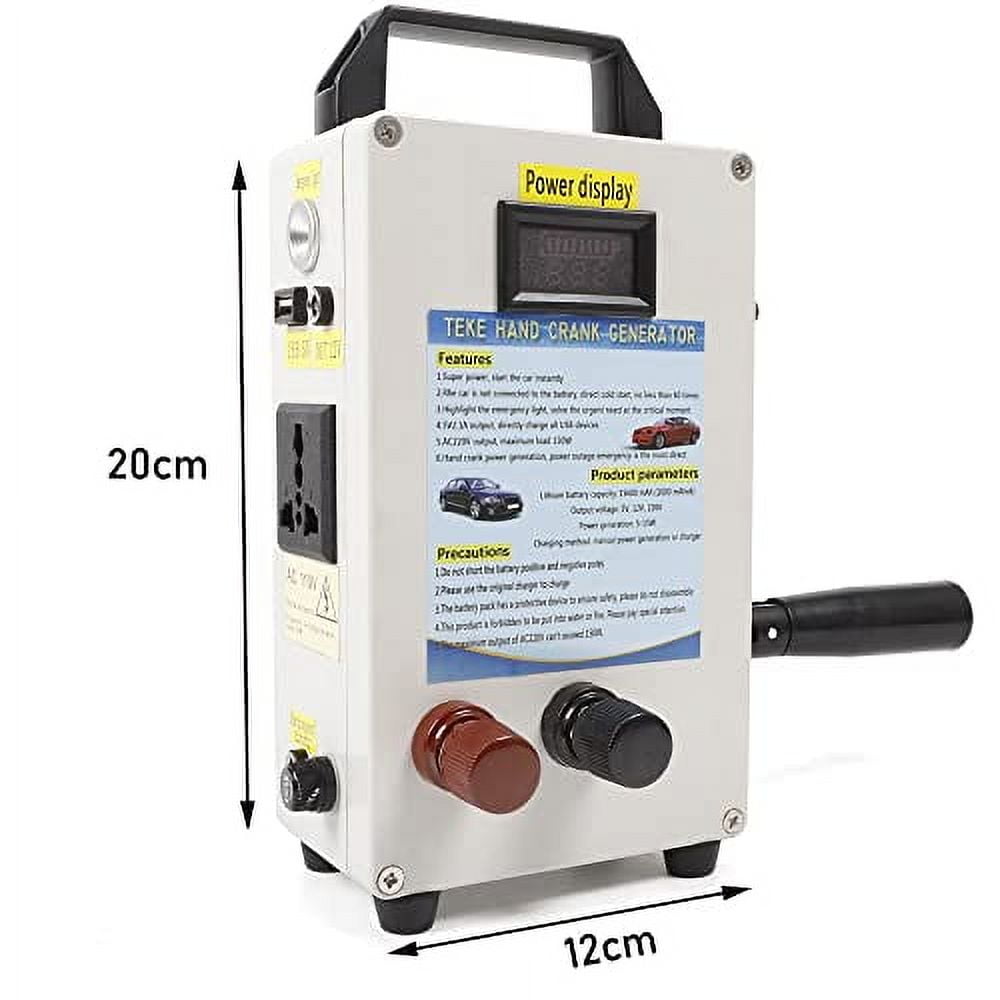 Emergency Hand Generator, 150W Manual Dynamo Generator, Hand Crank ...