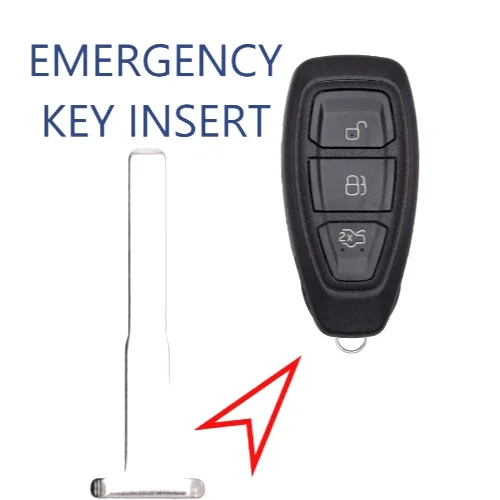 Emergency Key Insert For Ford CMAX FIESTA FOCUS 2011-2019, Ford HU101 ...
