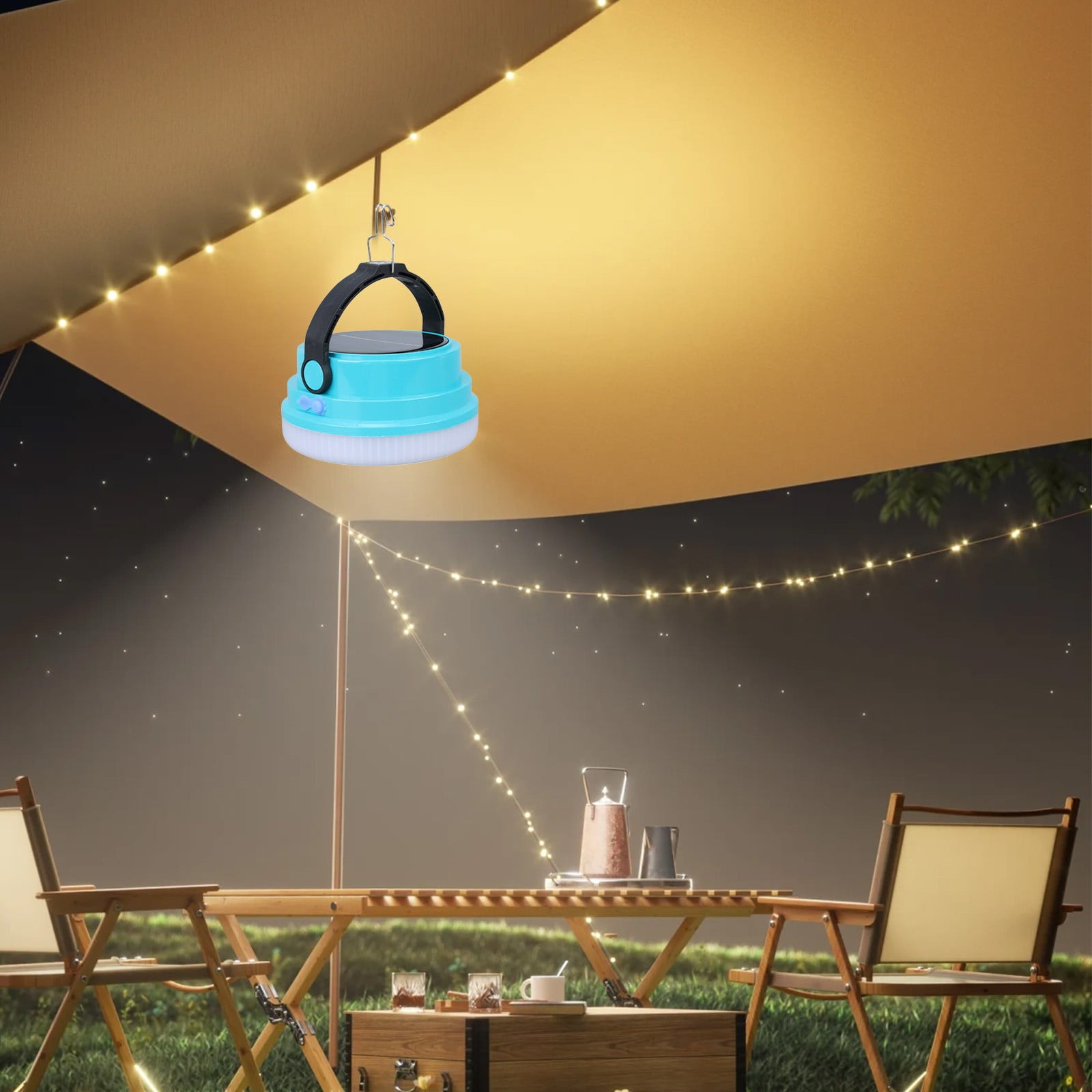 Emergency LED Rechargeable Bulb, Hanging Camping Light, Waterproof IPX6 ...