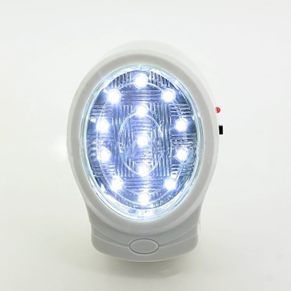Emergency Light, Rechargeable Wall Plug Night Light, 13 LED Auto-On ...
