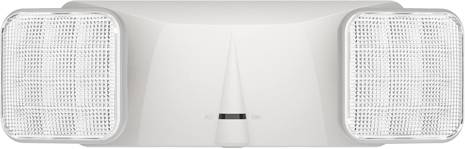 Emergency Light White, Adjustable Square Head LED Exit Light - UL ...