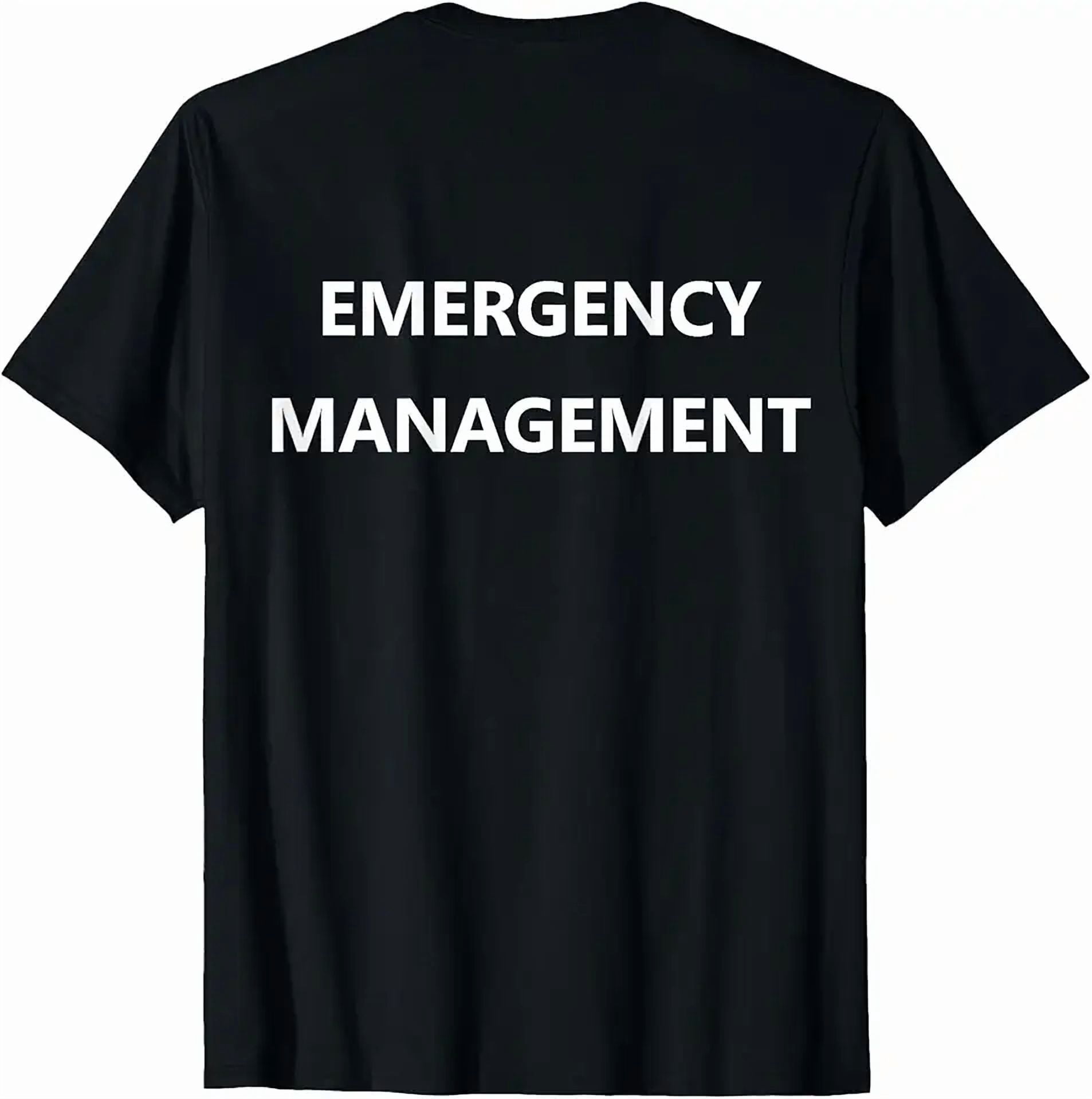 Emergency Management Job Occupation Career (BACK PRINTED) T-Shirt ...
