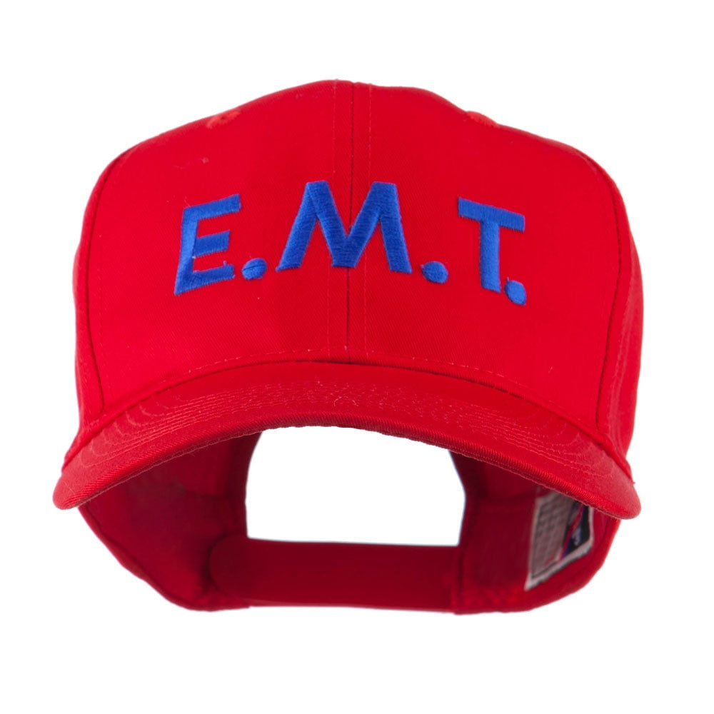 Emergency Medical Technician Embroidered Cap - Red OSFM - Walmart.com
