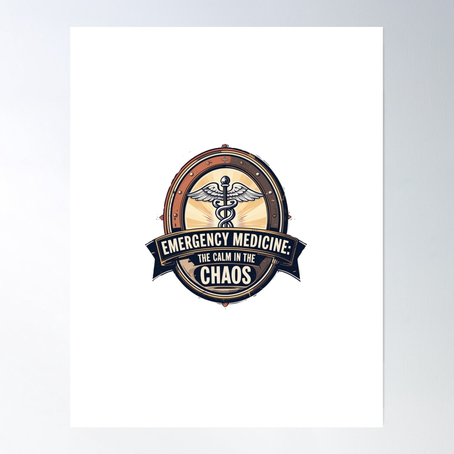 Emergency Medicine - Calm In The Chaos Poster Wall Art, Modern Wall ...