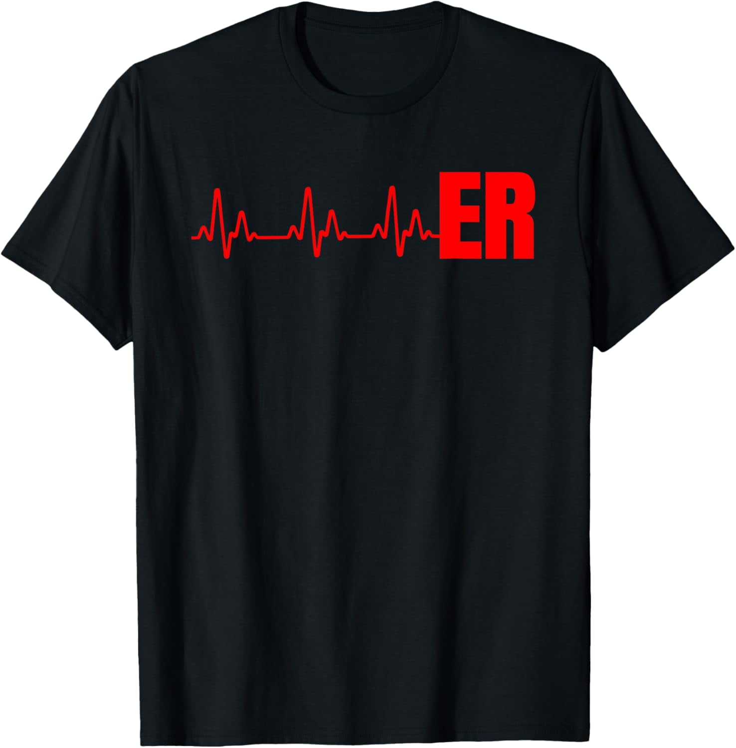 Emergency Medicine Emergency room Nurse ER Heartbeat T-Shirt - Walmart.com