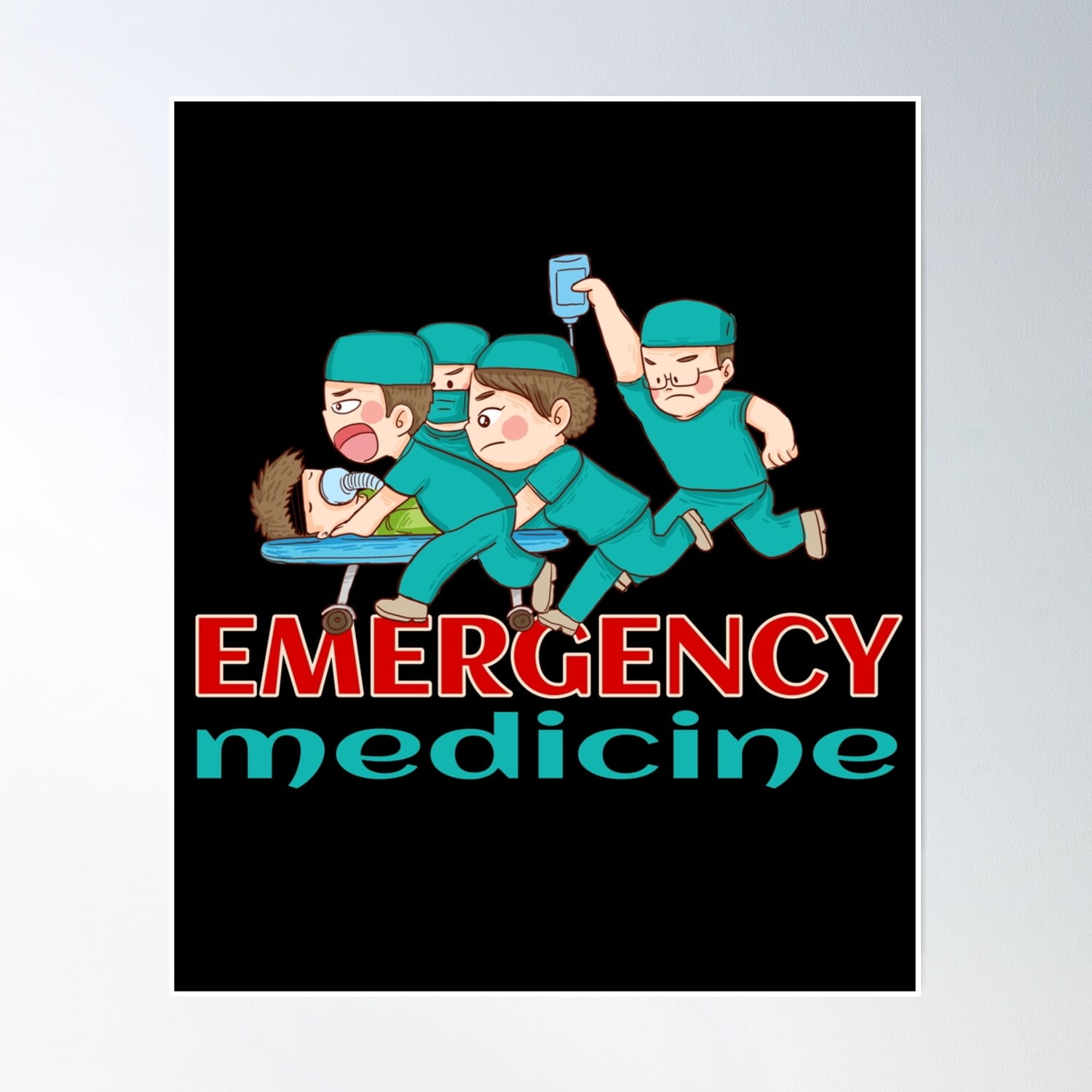 Emergency Medicine, Frontliner Hero. Nurse.Er Nurse On Duty Poster Wall ...