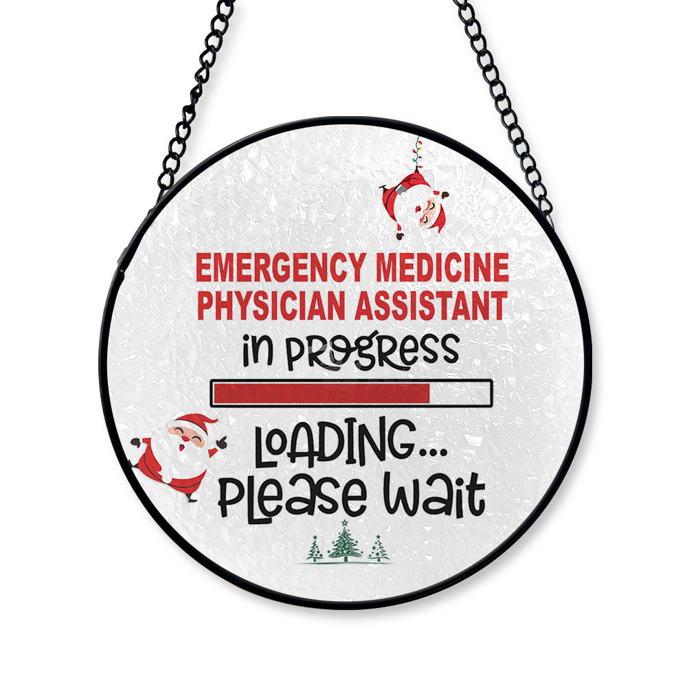 Emergency Medicine Physician Assistant in Progress Stained Glass Window ...