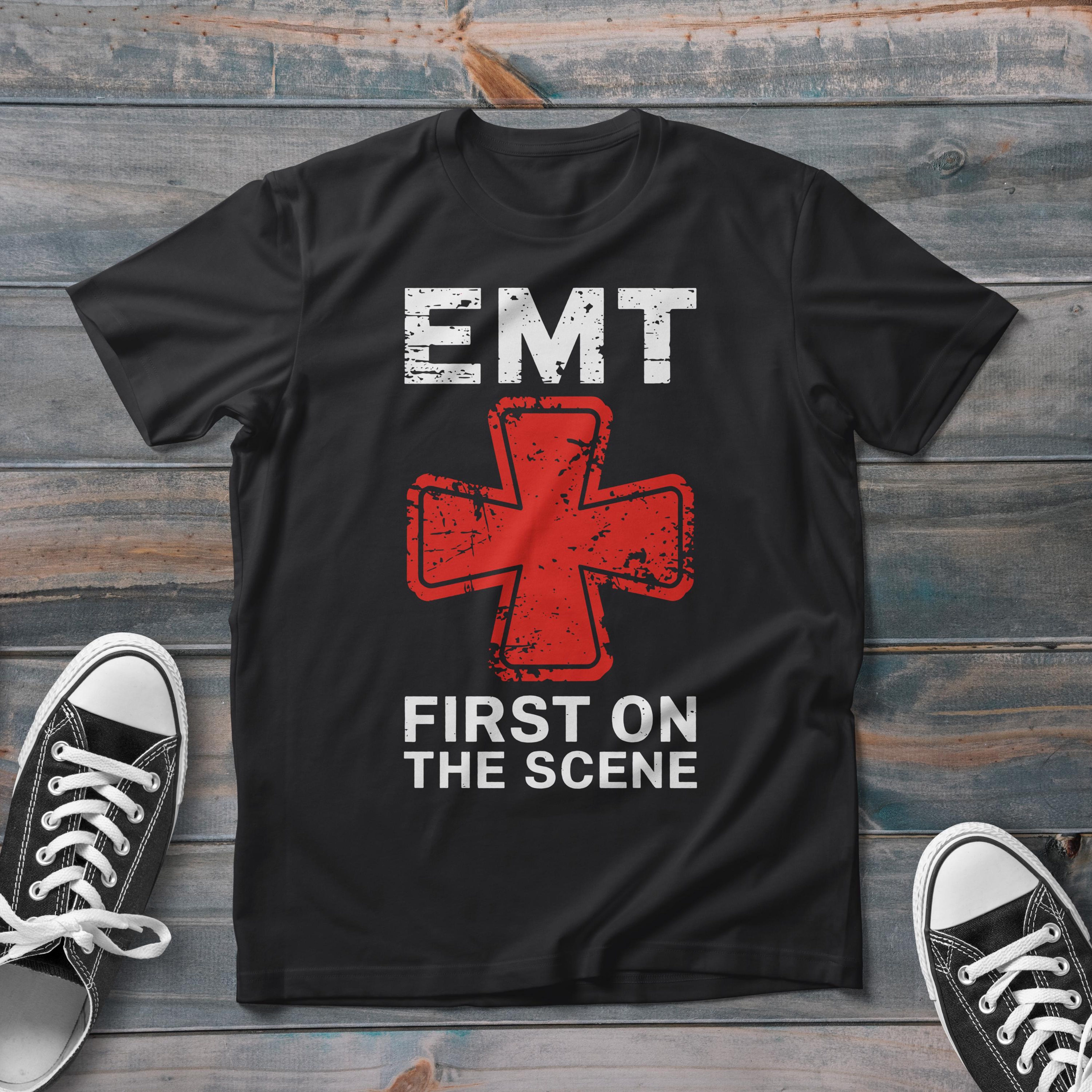 Emergency Medicine T-Shirt, EMT First On The Scene Vintage Tee, Vintage ...