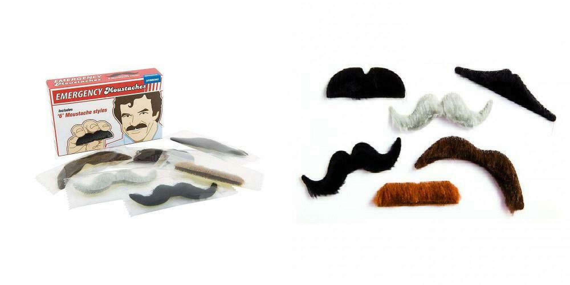 Emergency Mustaches, Set of 6, Styles Gift Republic 93883 - Walmart.com
