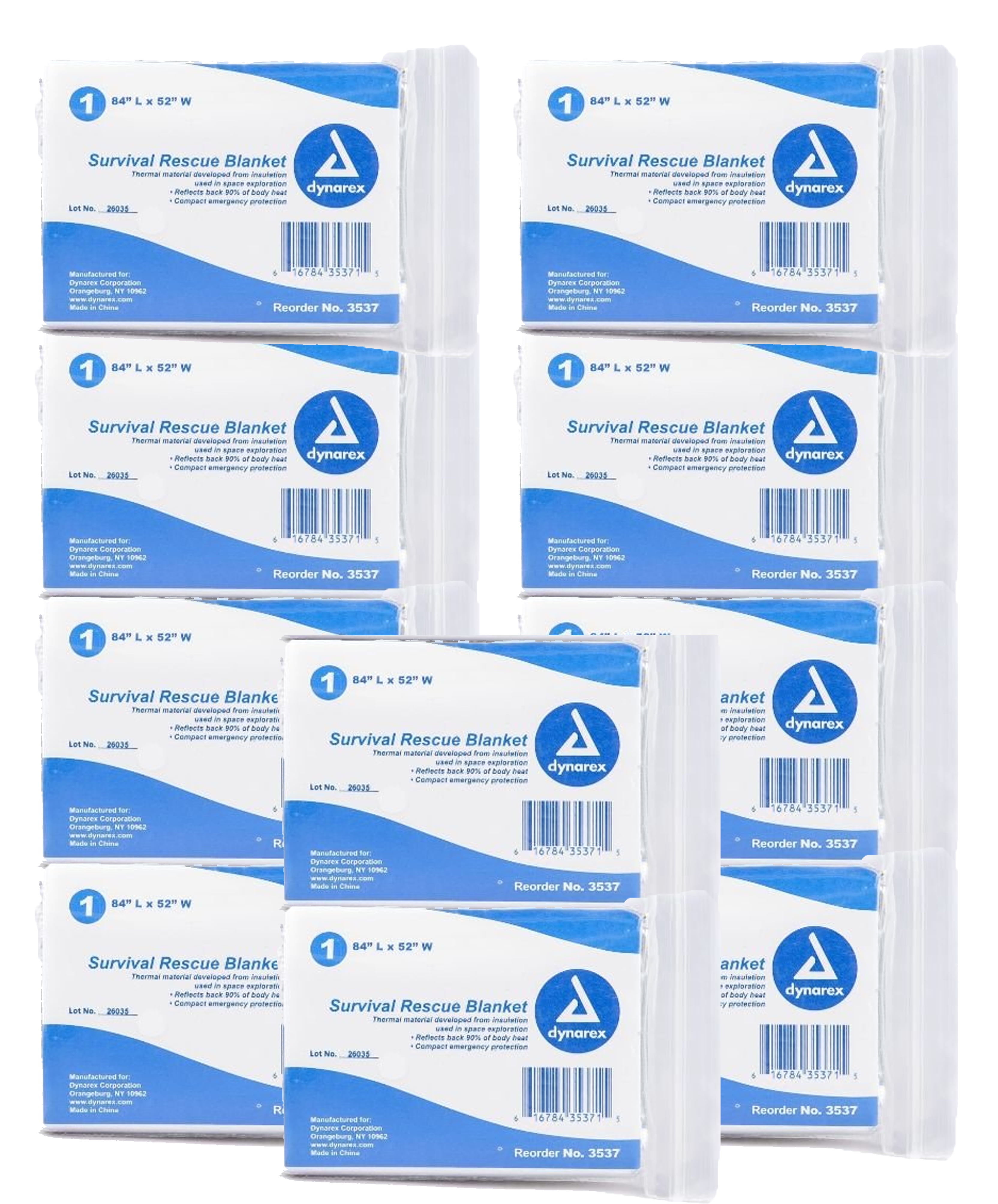 Emergency Mylar Thermal Blankets - Survival Kit (10-Pack). Perfect for ...