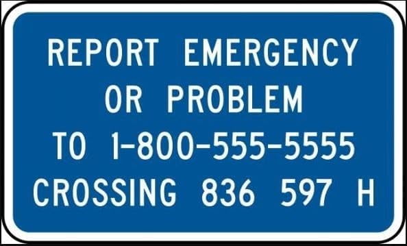 Emergency Notification Sign Traffic Warning Signs Metal Sign Tin Sign ...