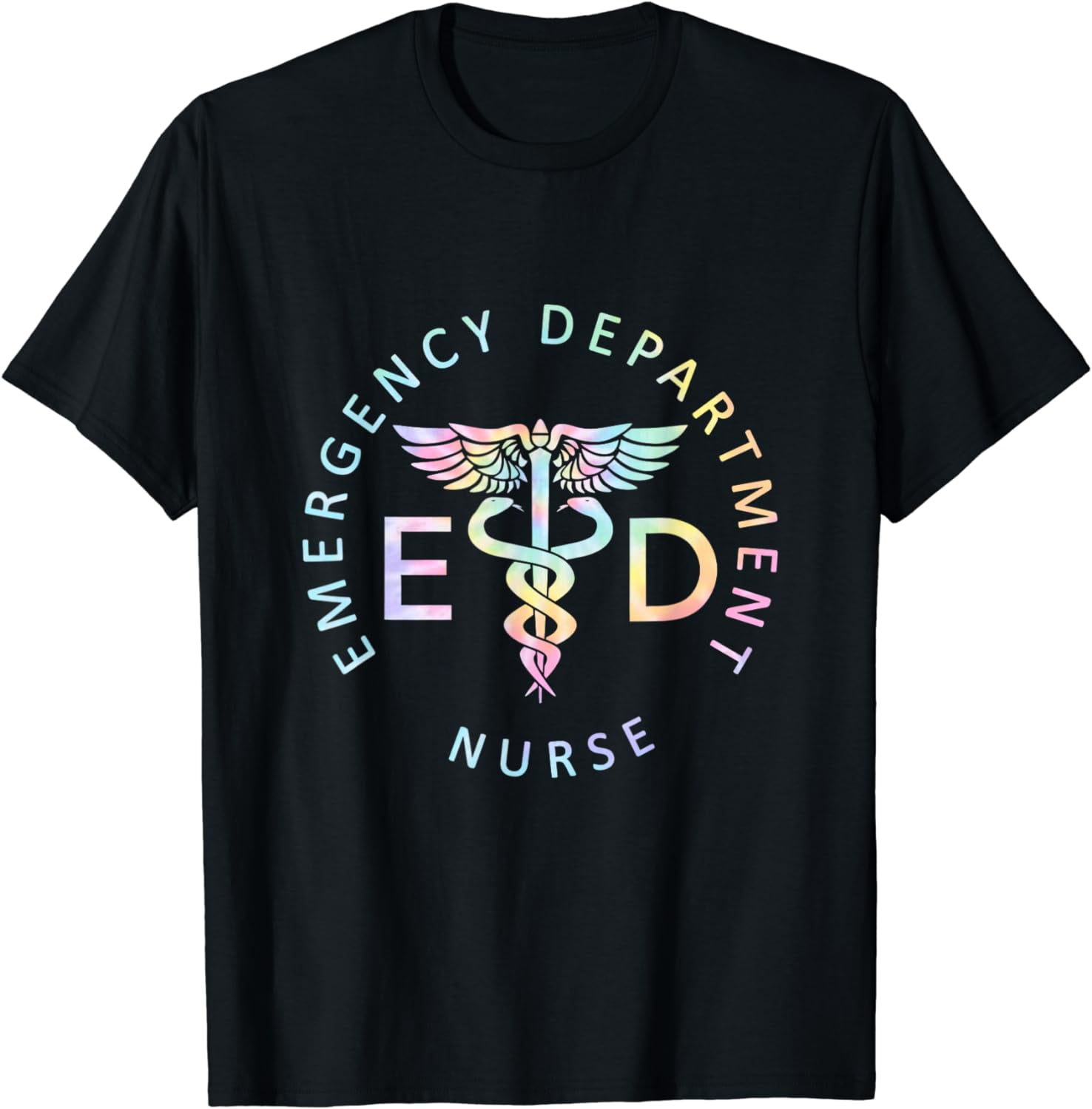 Emergency Nurse ED Nurse ER Emergency Department Nur Tie Dye T-Shirt ...