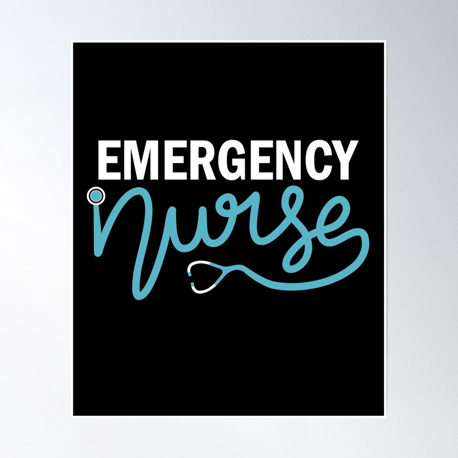 Emergency Nurse - Emergency Room Nursing Department Poster Wall Art ...