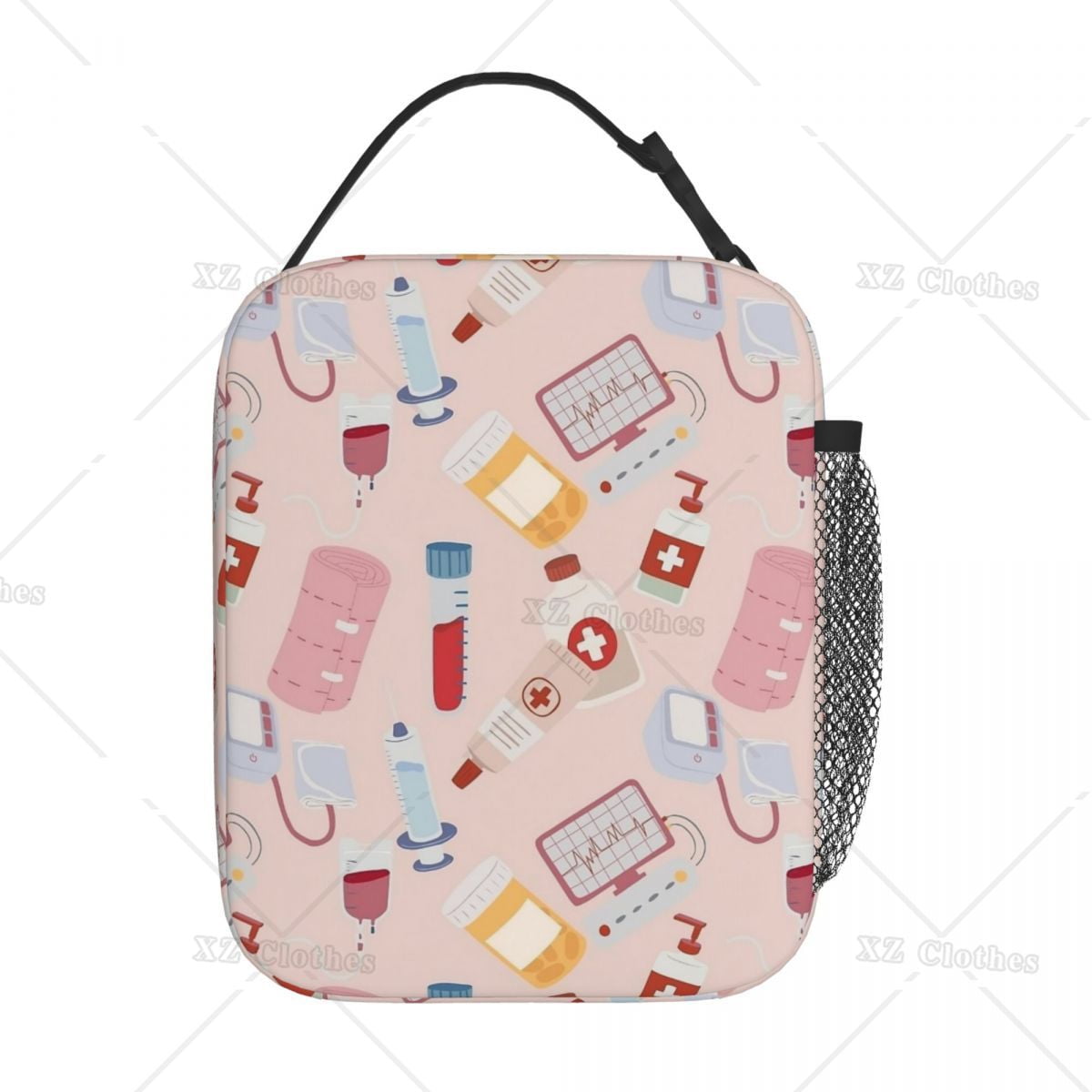 Emergency Nurse Pattern Thermal Insulated Lunch Bags for Women Men ...