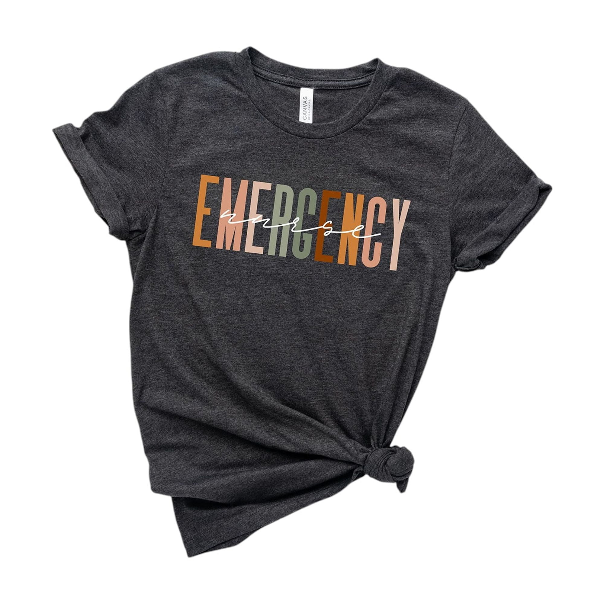 Emergency Nurse Retro Unisex Classic 2D T-Shirt - Er Nurse Gift Ed Rn Grad Nursing Registered ...