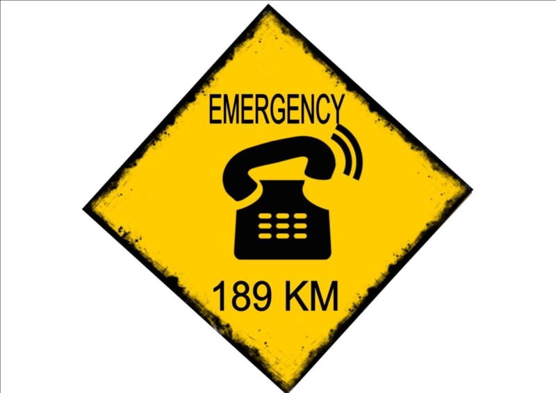 Emergency Phone Australian Style Road Sign Reproduction Vintage Style ...