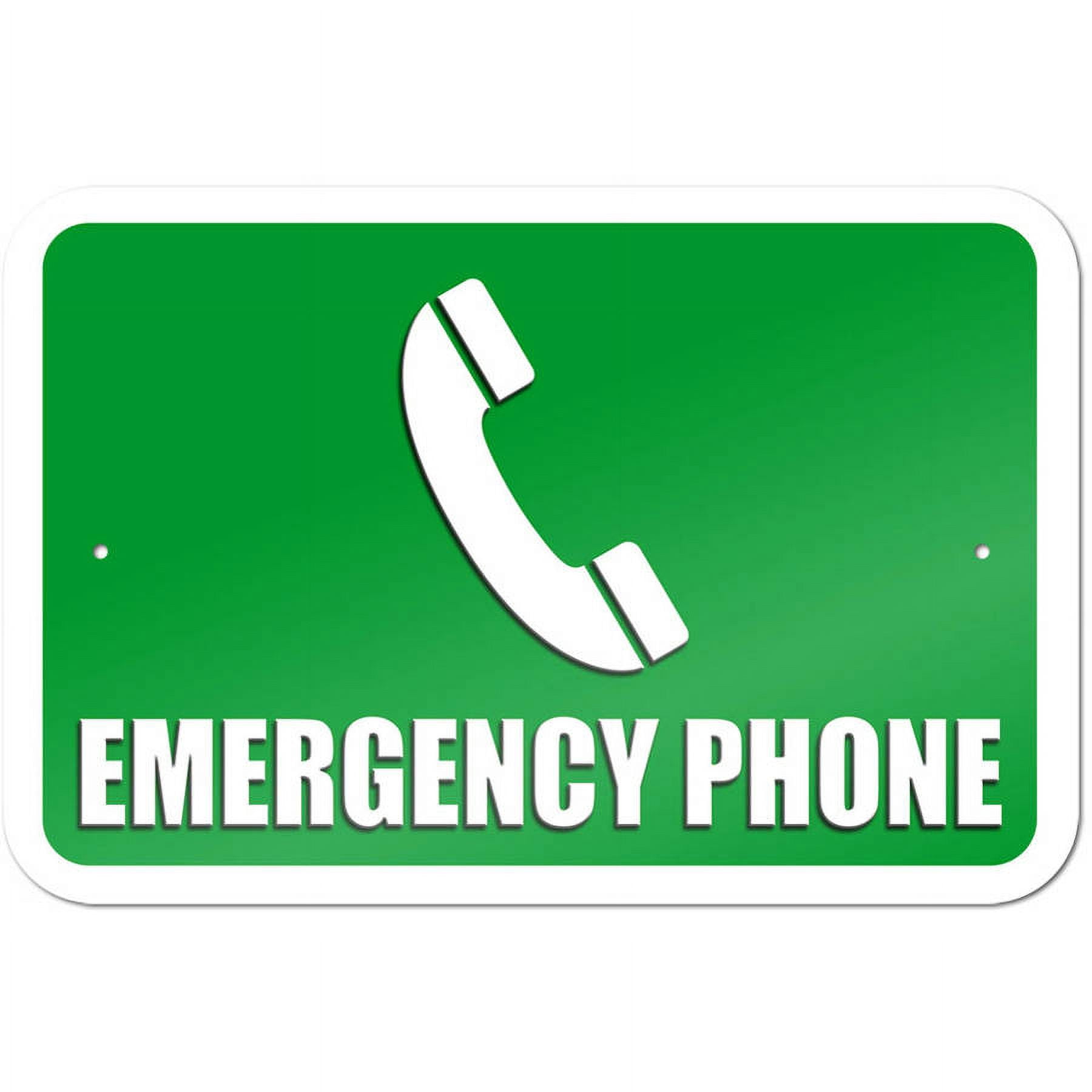 Emergency Phone Sign - Walmart.com