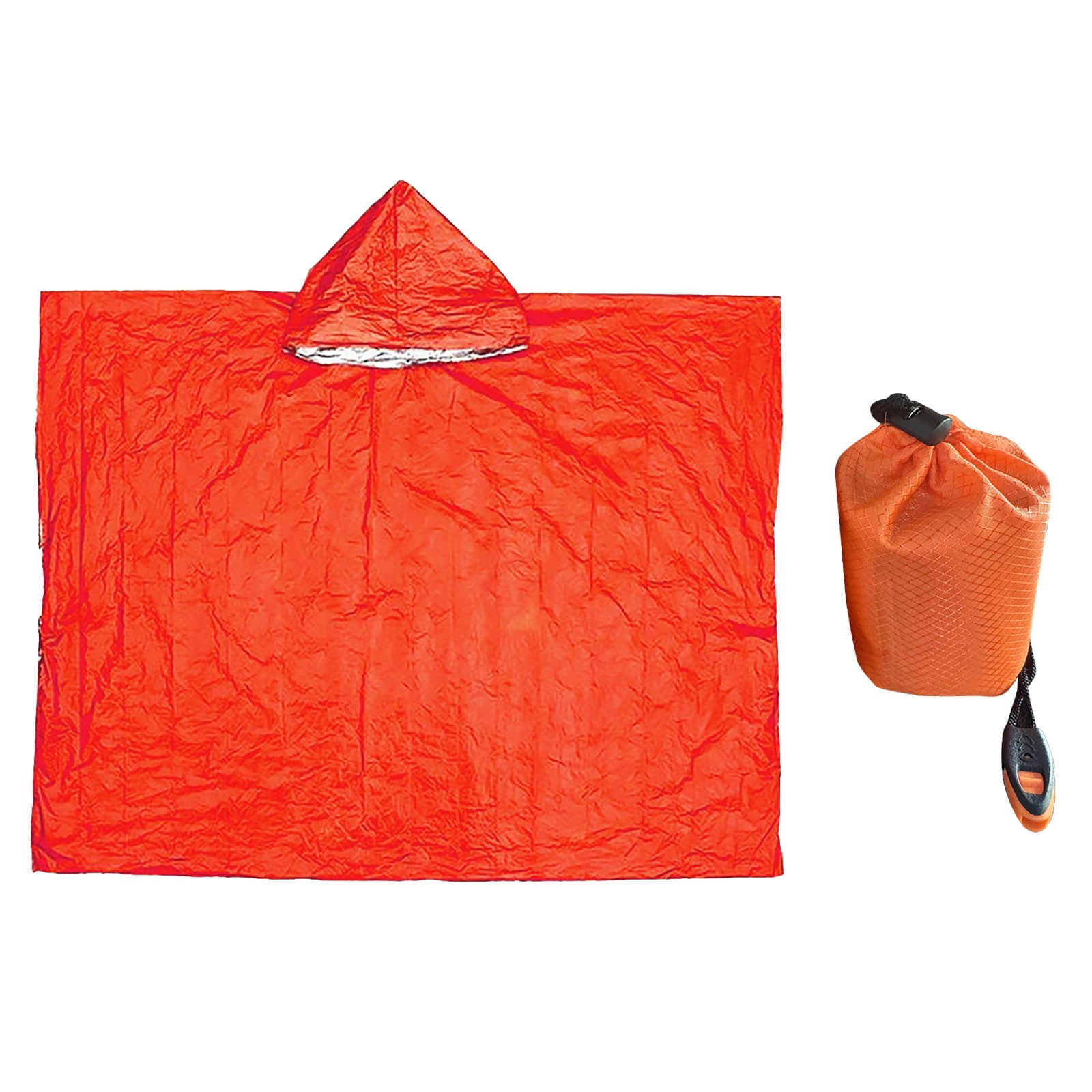 Emergency Poncho With Whistle For Outdoor Adventures And Disaster ...