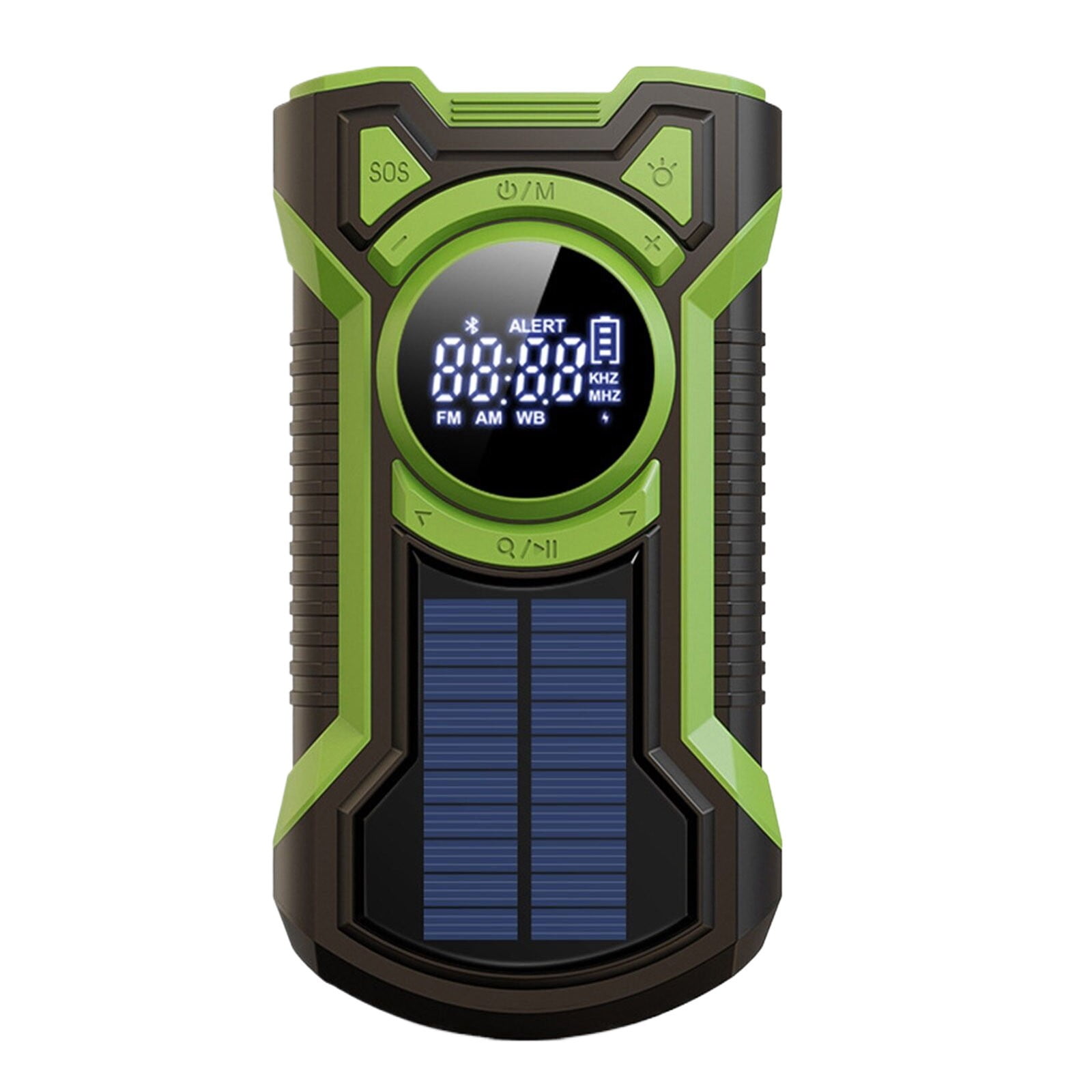 Emergency Portable Solar Hand Crank Power AM FM SW Speaker 5000mAh ...