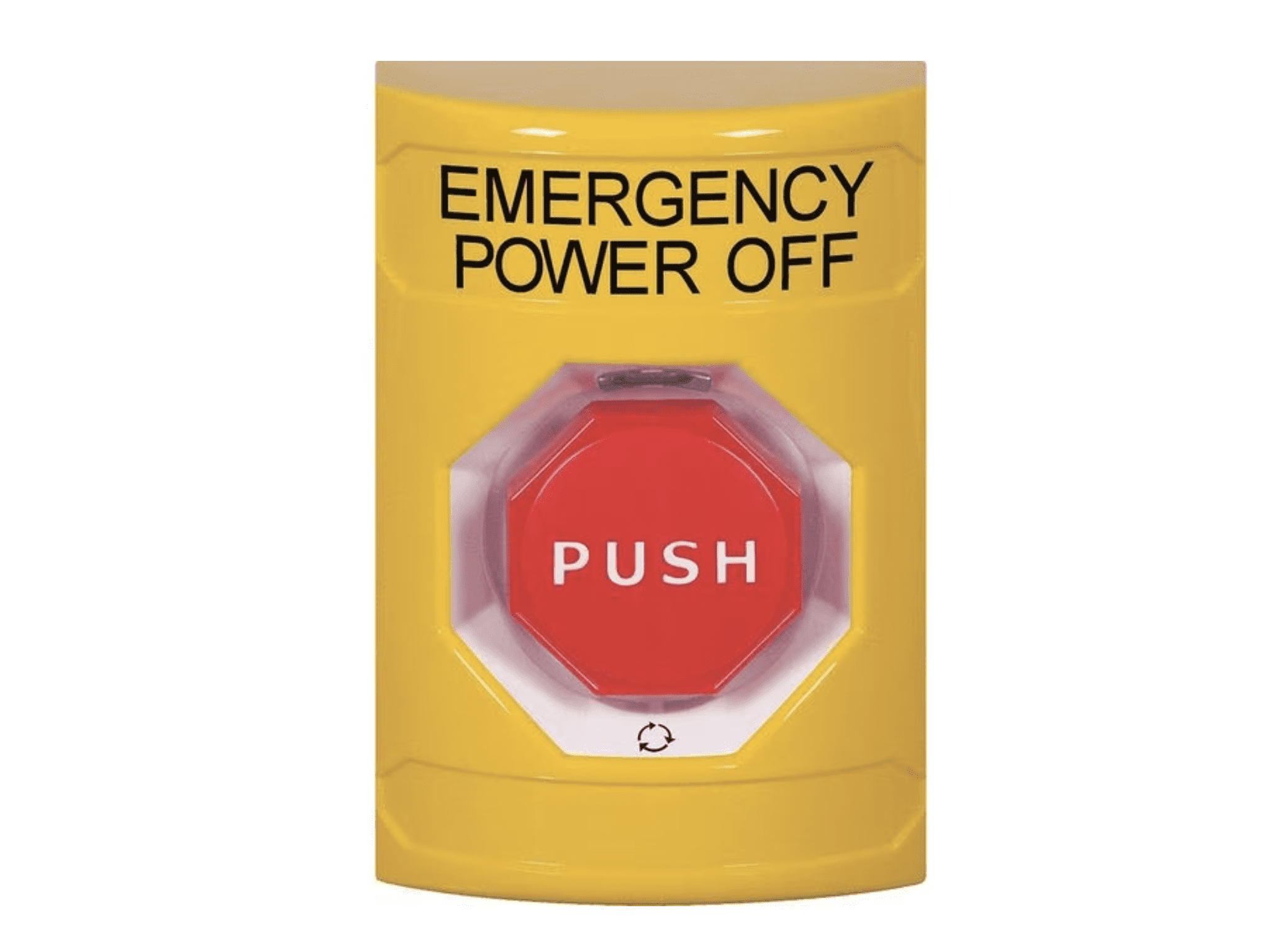 Emergency Power Off Push Button, 2-7/8" D - Walmart.com