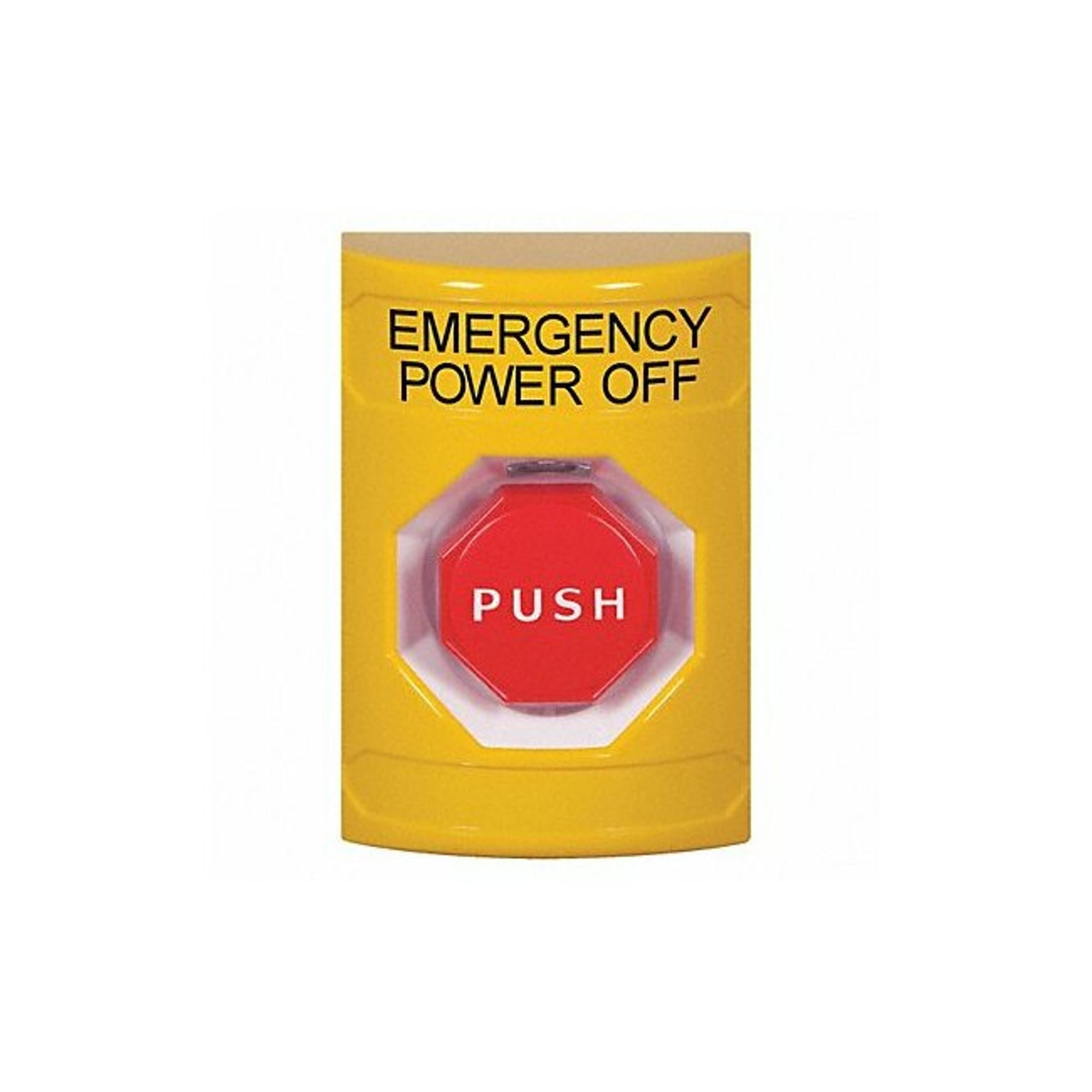 Emergency Power Off Push Button,Yellow - Walmart.com