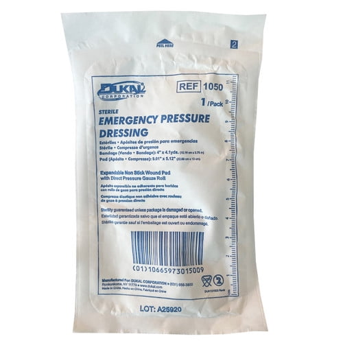 Emergency Pressure Dressing - Case of 50 - Walmart.com