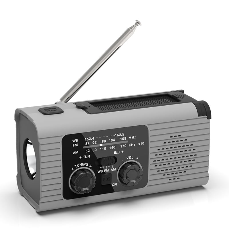 Emergency Radio Hand Crank Radio Multi-Function AM/FM/ Solar Hand Crank ...