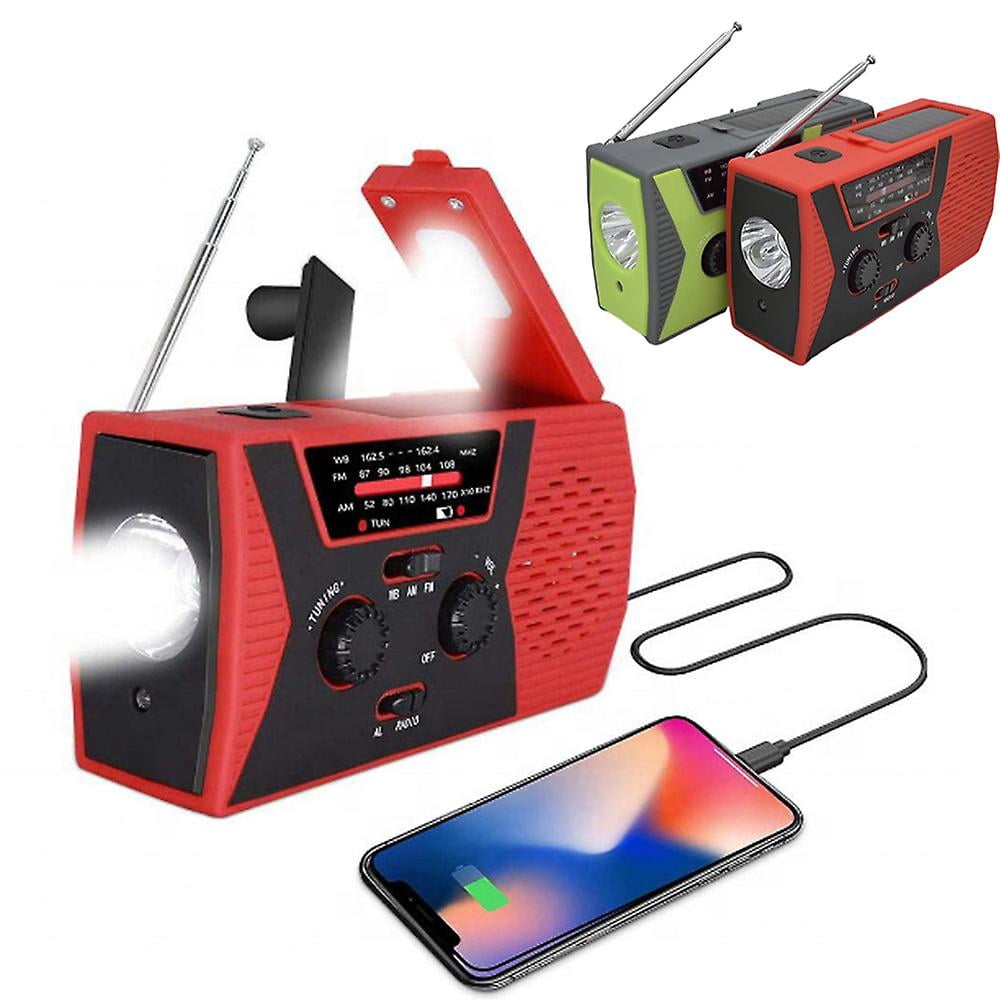 Emergency Radio Hand Crank Solar, NOAA Weather Radio, Hand Crank Radio ...