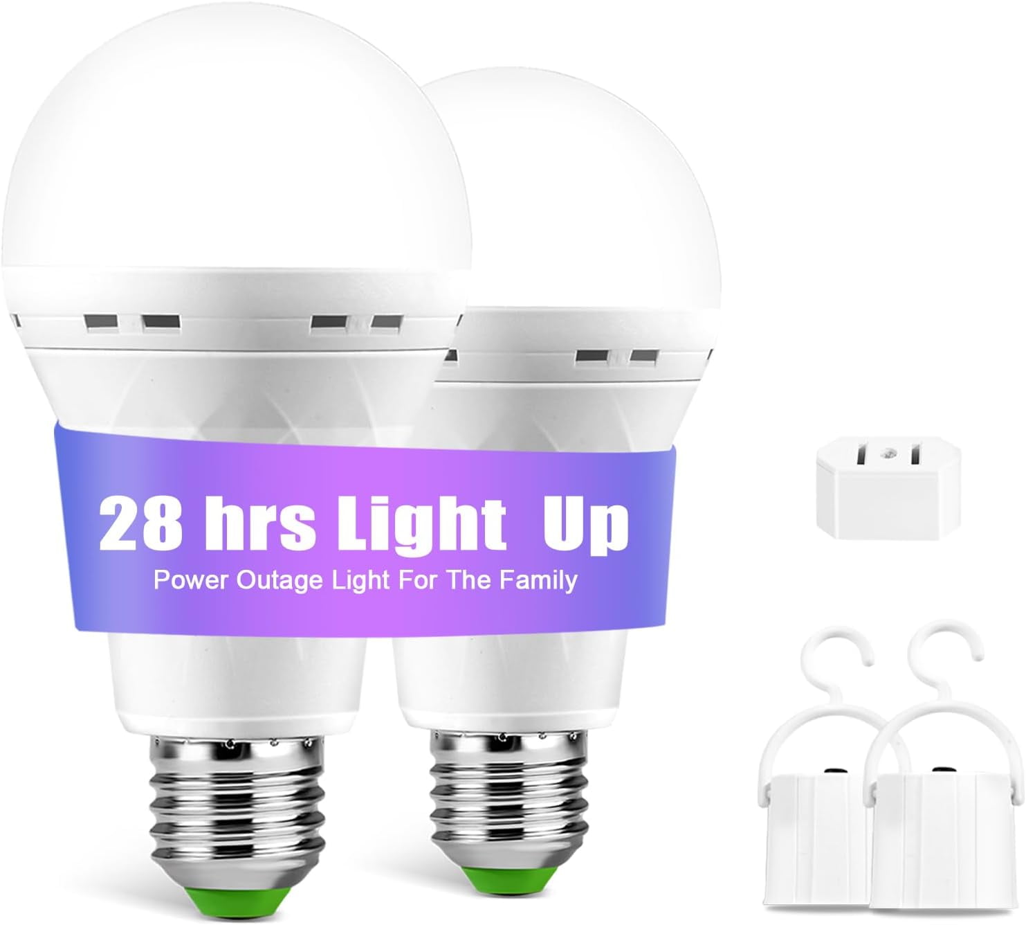 Emergency-Rechargeable-Light-Bulb, Stay Lights Up When Power Failure ...