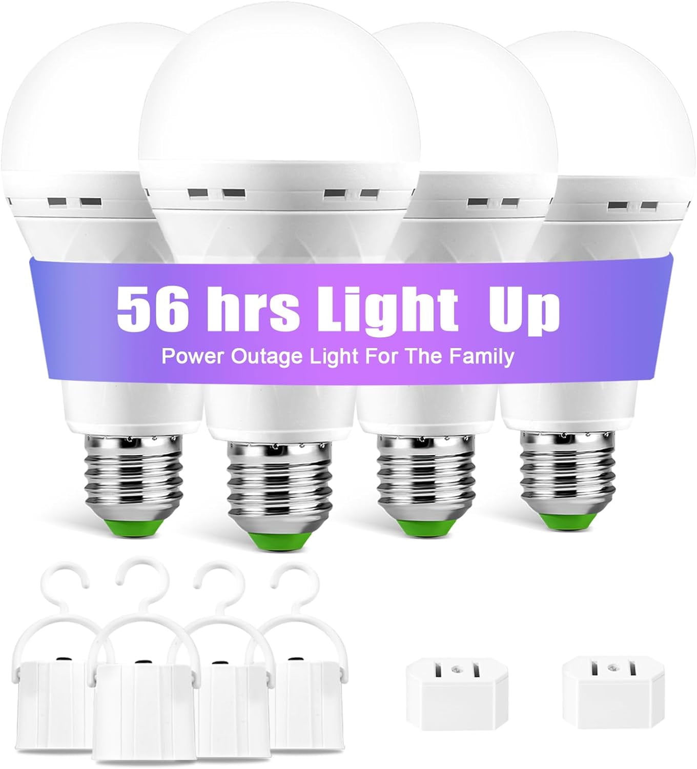 Emergency-Rechargeable-Light-Bulb, Stay Lights Up When Power Failure ...
