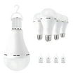 4 Pack Emergency Rechargeable LED Light Bulbs, 15W Battery Backup Bulbs ...